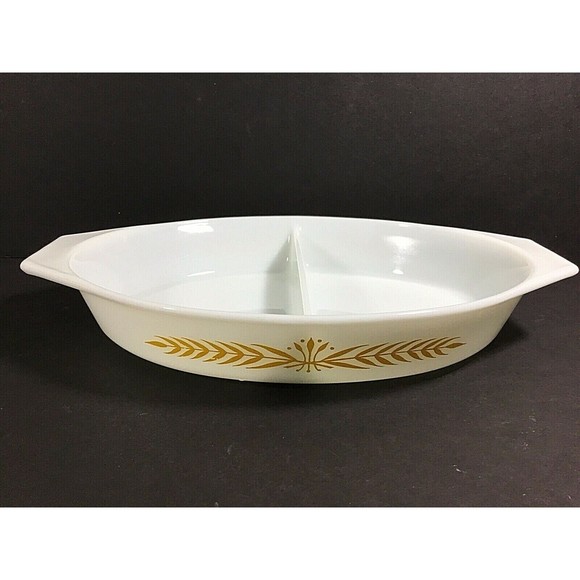 Pyrex | Dining | Pyrex Royal Wheat Promotional Divided Casserole 5 Qt ...